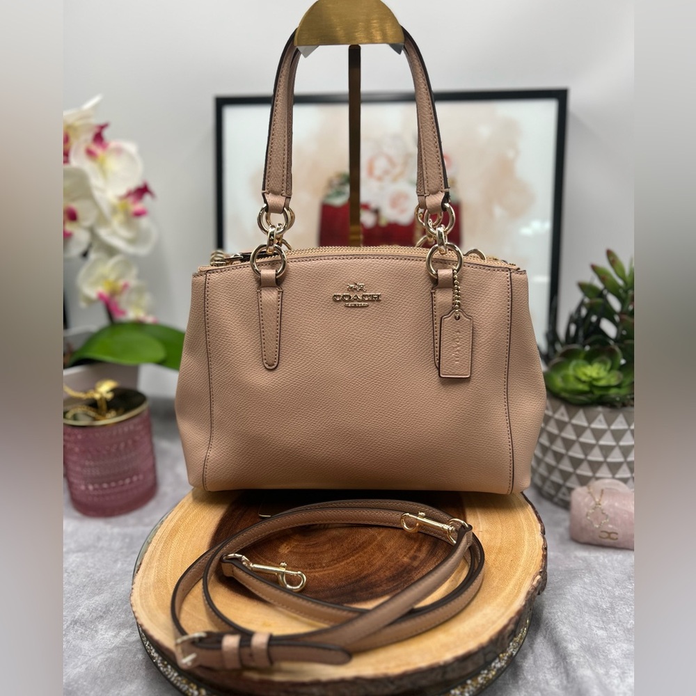 Coach Mini Christie Carryall Tan Leather Handbag Cros… - Gem